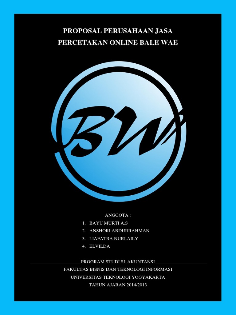 Proposal Usaha Digital Printing | PDF