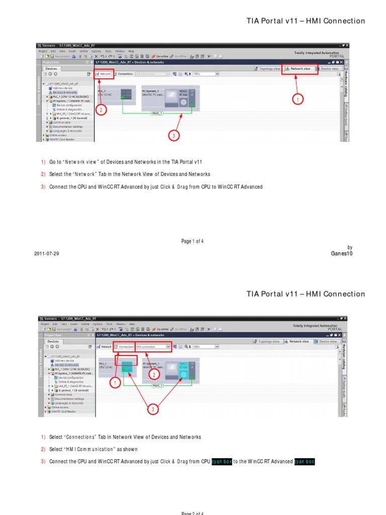 TIA Portal v11 - HMI Connection | PDF | Areas Of Computer Science | System Software