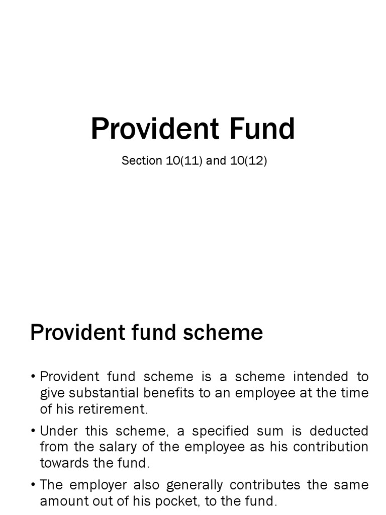 Provident Fund | PDF | Public Finance | Personal Finance