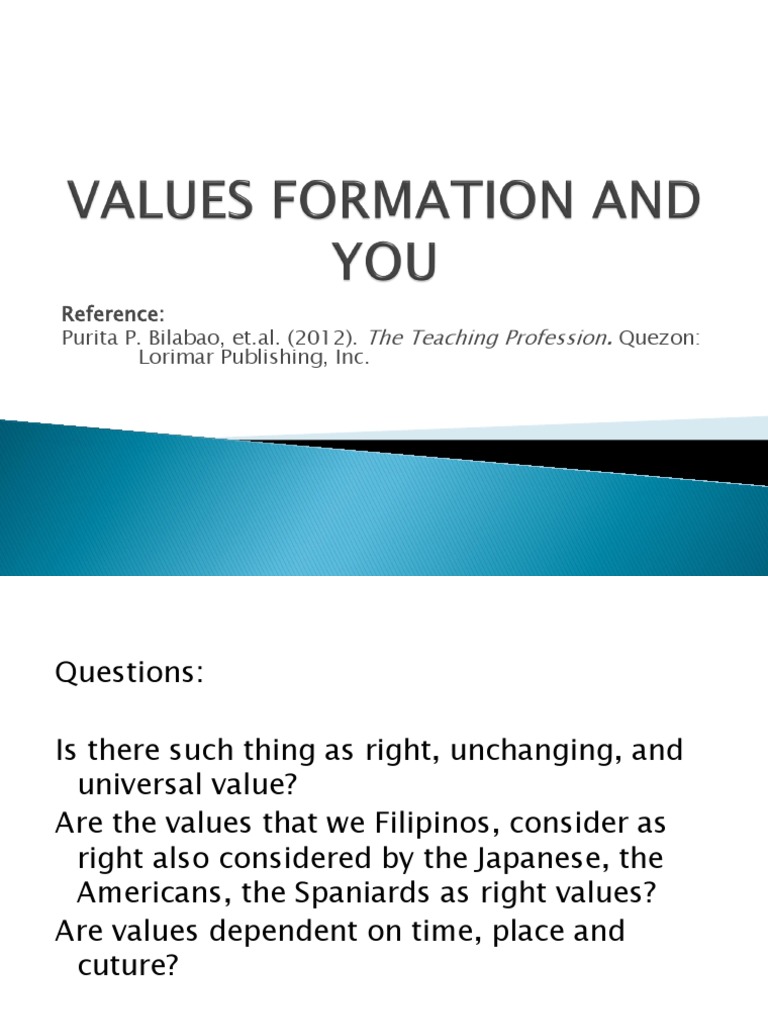 Values Formation and You | Value (Ethics) | Emergence