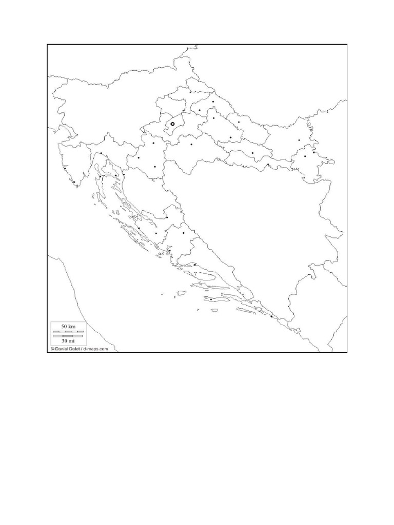 Slijepa karta Hrvatske