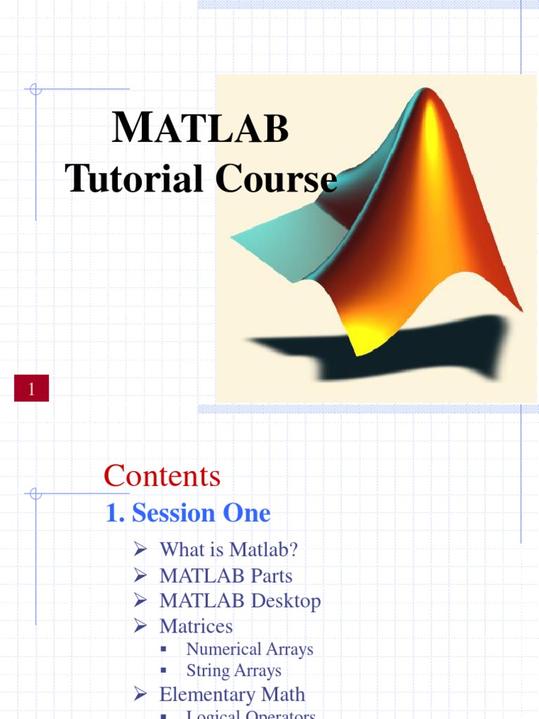 Matlab Tutorial PDF | PDF | Matlab | Matrix (Mathematics)