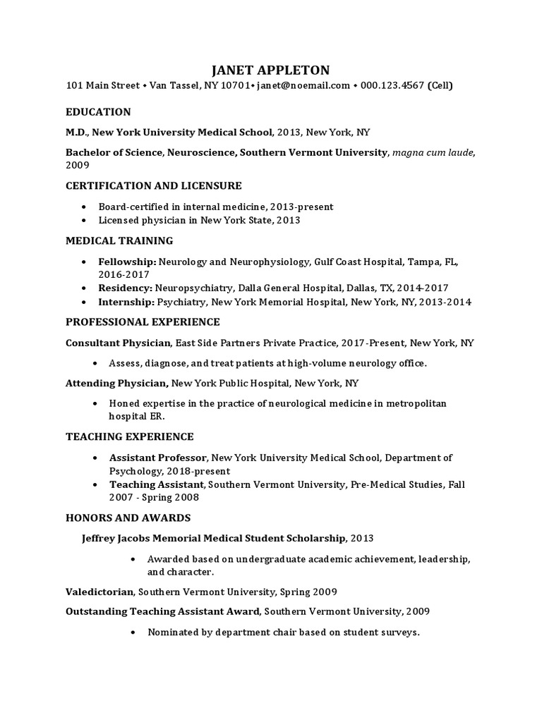 Janet Appleton: Education | PDF | Neurology | Medical School
