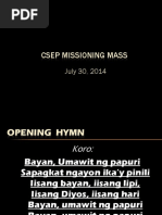 Thanksgiving Mass Script | PDF | Lord's Prayer | Eucharist