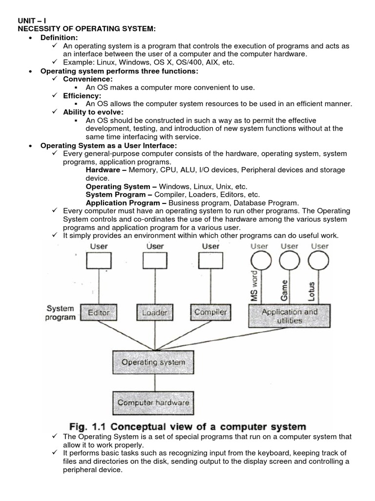 Operating System - Complete Notes. | PDF | Operating System | Input/Output