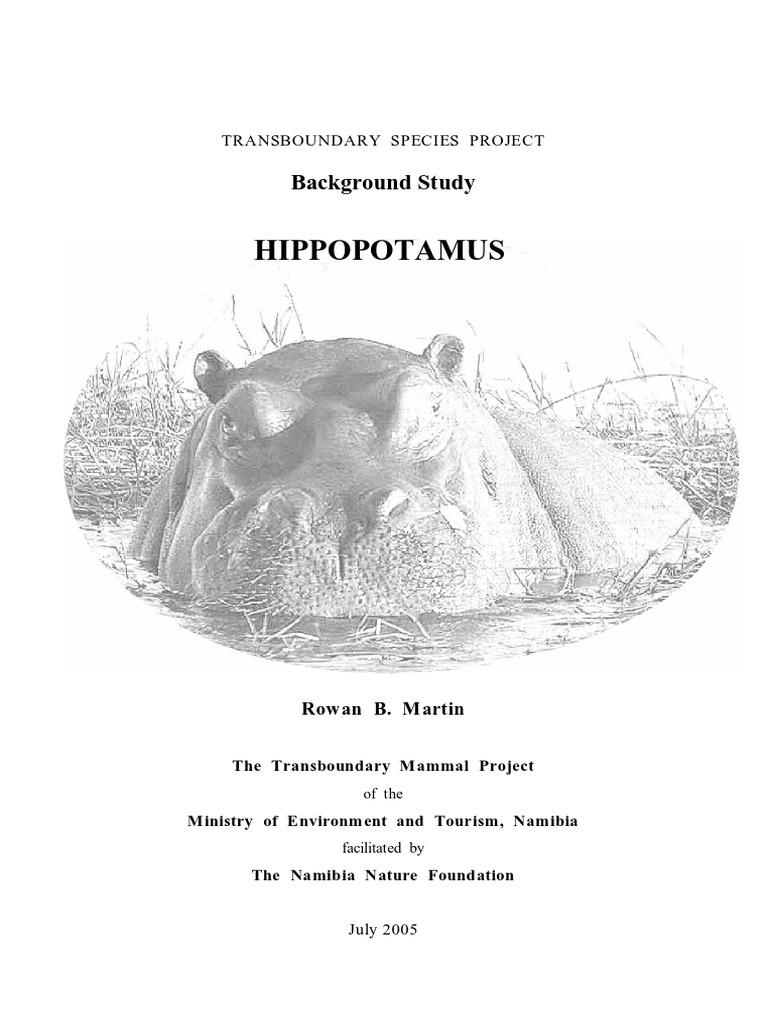 Hippopotamus Biology Overview | PDF | Hippopotamus | Grazing