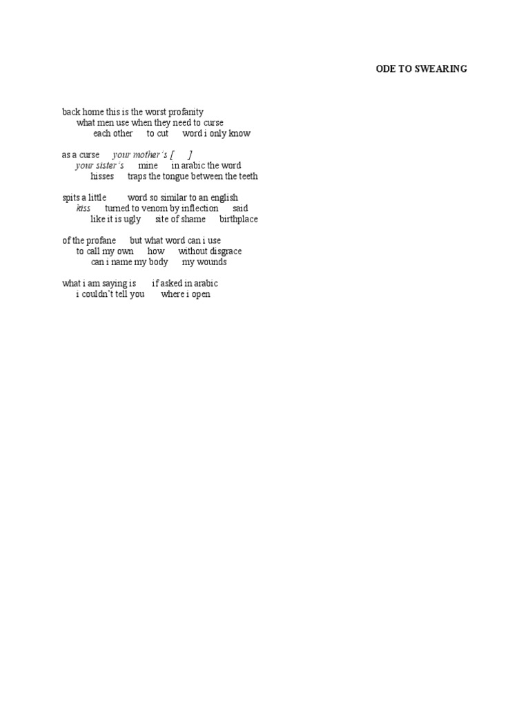 4 Poems Safia Elhillo | PDF | Foods | Nature