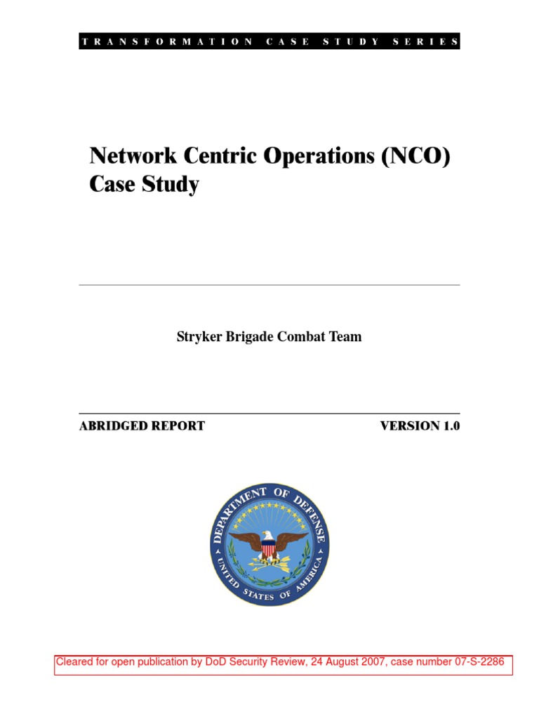 The Evolution of Network-Centric Warfare: A Case Study of the Stryker ...