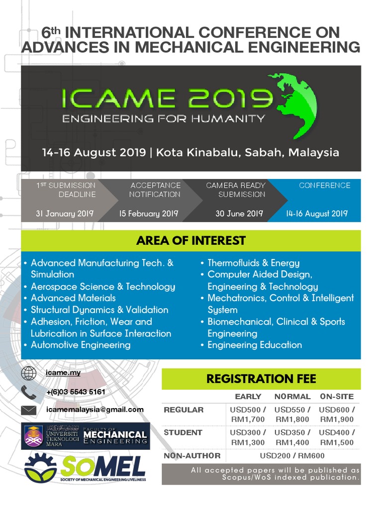 6 International Conference On Advances in Mechanical Engineering | PDF ...