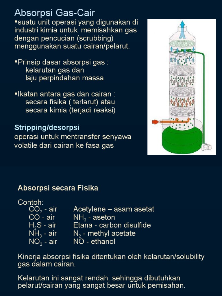 Proses dan Aplikasi Absorpsi Gas-Cair | PDF