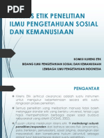 Pedoman Umum Pengusulan Klirens Etik Riset | PDF | Seni