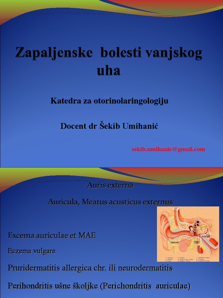 Upale Vanjskog Uha | PDF