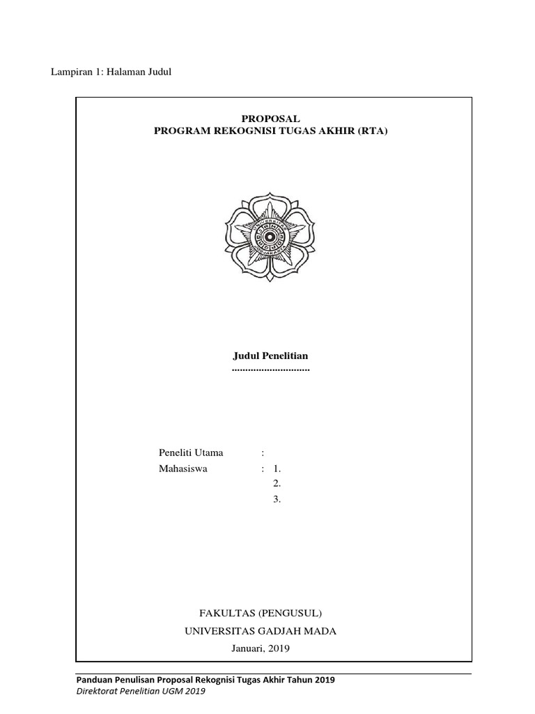 Format Proposal RTA | PDF