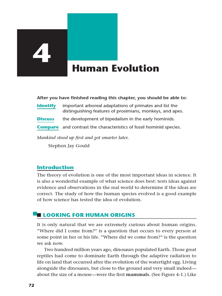 Human Evolution: After You Have Finished Reading This Chapter, You ...