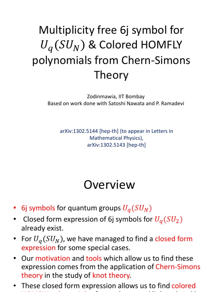 6j Symbol | PDF | Theoretical Physics | Scientific Theories