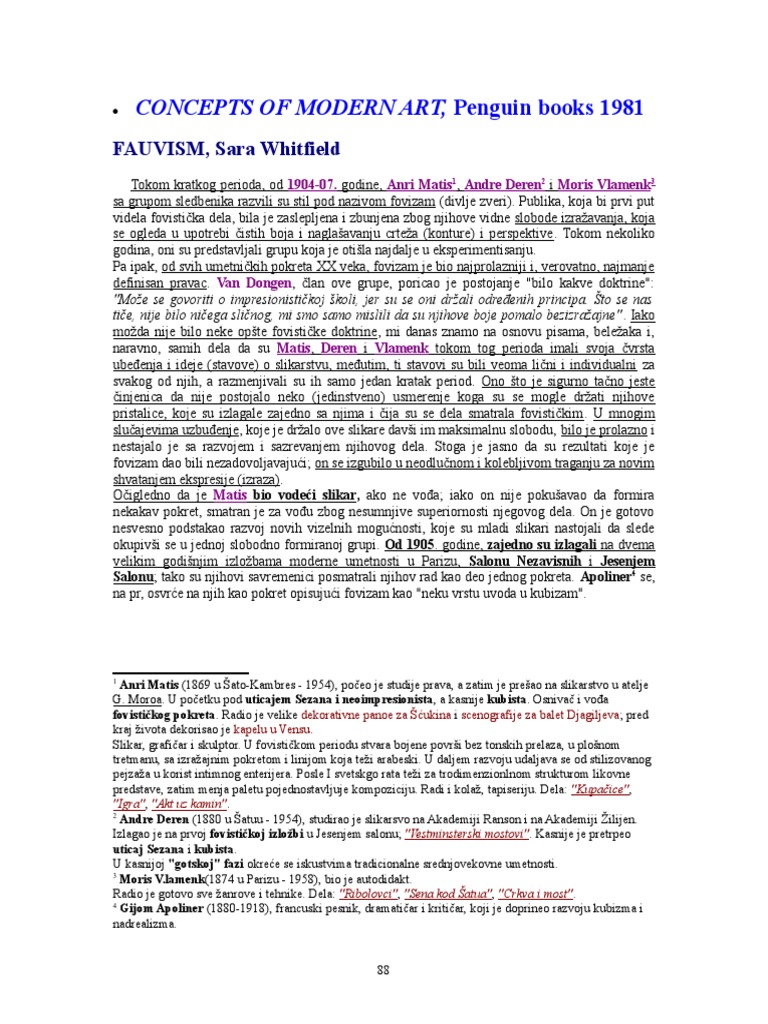 Fovizam (Matis) | PDF