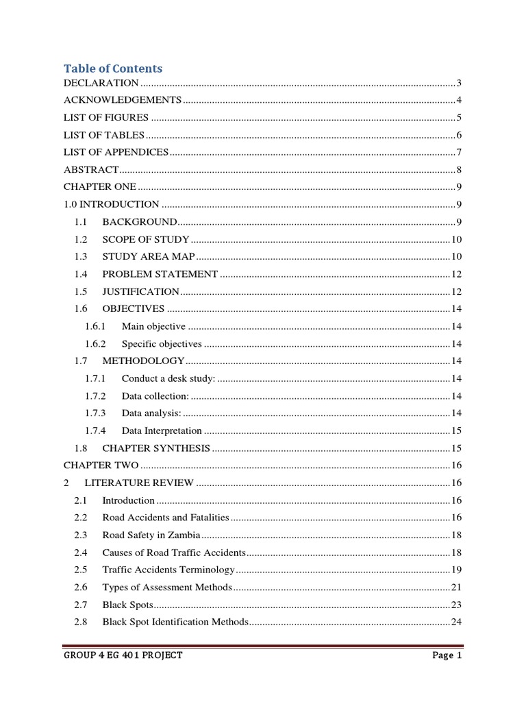 Road Safety Project Proposal Overview | PDF | Traffic Collision | Road ...