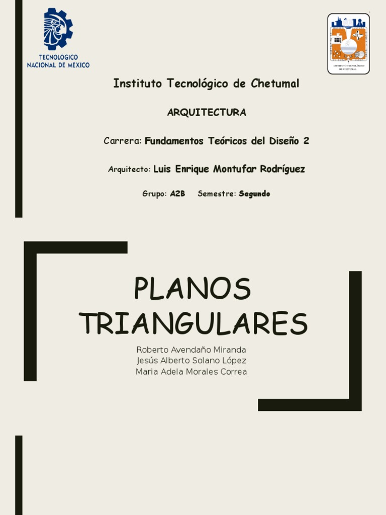 Planos Triangulares | PDF | Triángulo | Geometria plana)