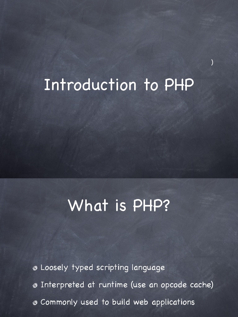 Introduction To PHP 100910172456 Phpapp01 PDF | PDF | Pear | Php