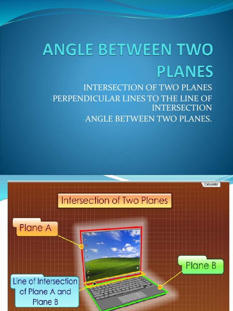 Intersection and Angles of Two Planes | PDF | Social Science | Art