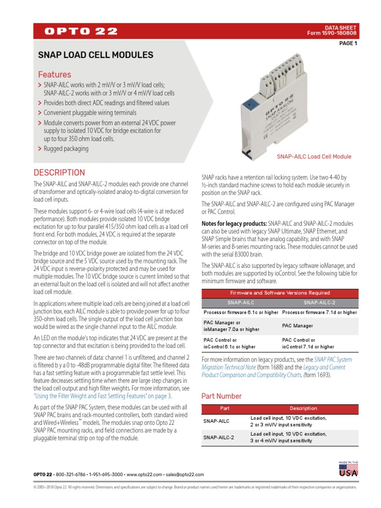 1590 SNAP AILC Datasheet | PDF | Analog To Digital Converter | Internet ...