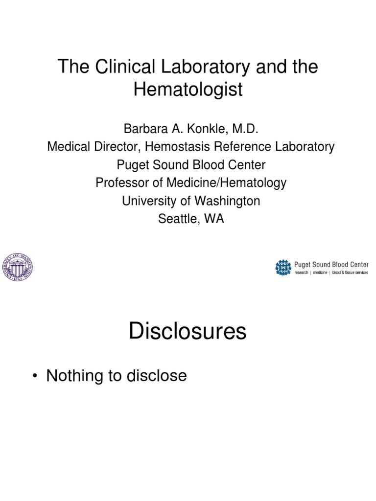 TPDW 2011 Clinical Laboratory Pathway | PDF | Hematology | Medical ...