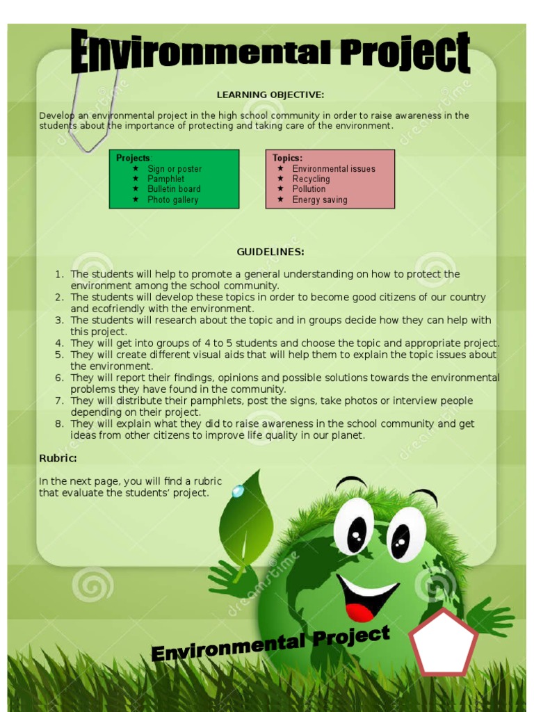 The Enviromental Project Activities Promoting Classroom Dynamics Group ...