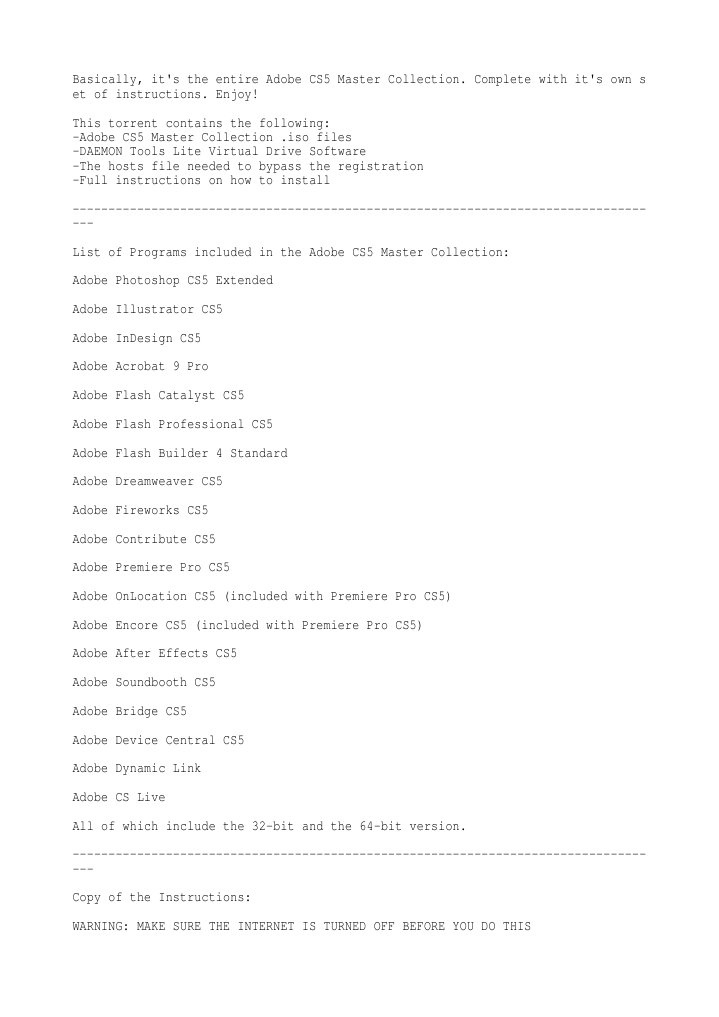 Adobe Cs5 Serial | PDF | Adobe Creative Suite | Operating System Families