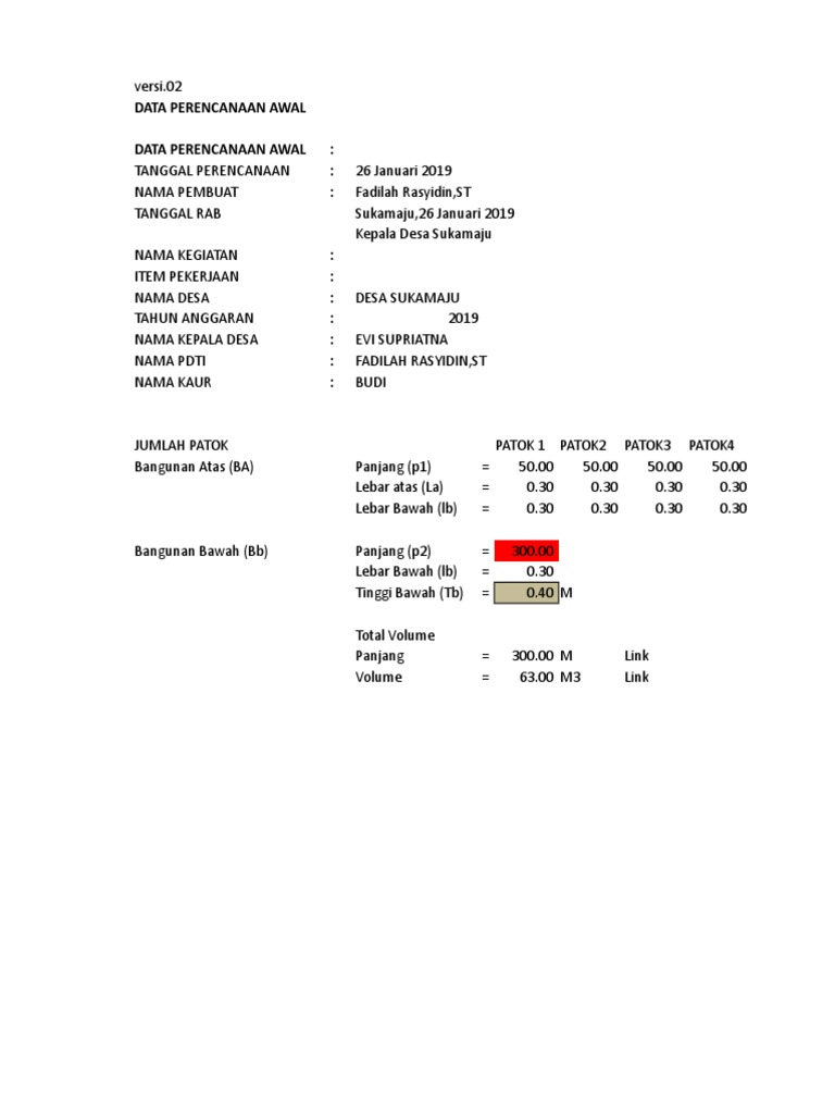 Rab Desain - Sukamaju - TPT - 2019 | PDF