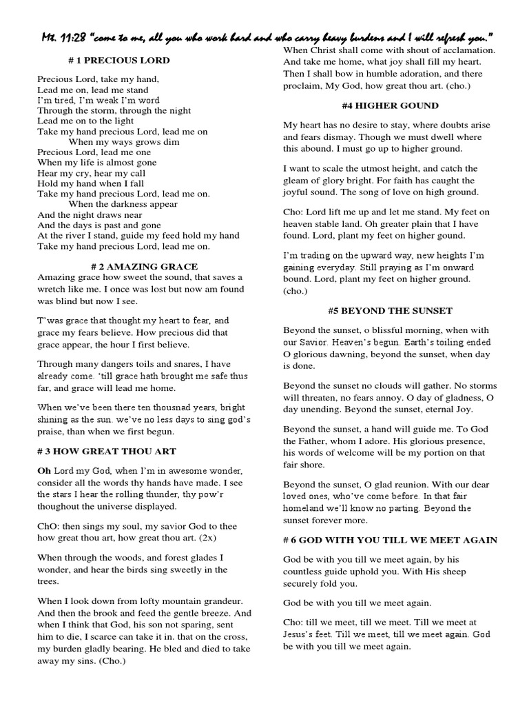 Songs For The Dead | PDF | Religious Belief And Doctrine | Nature