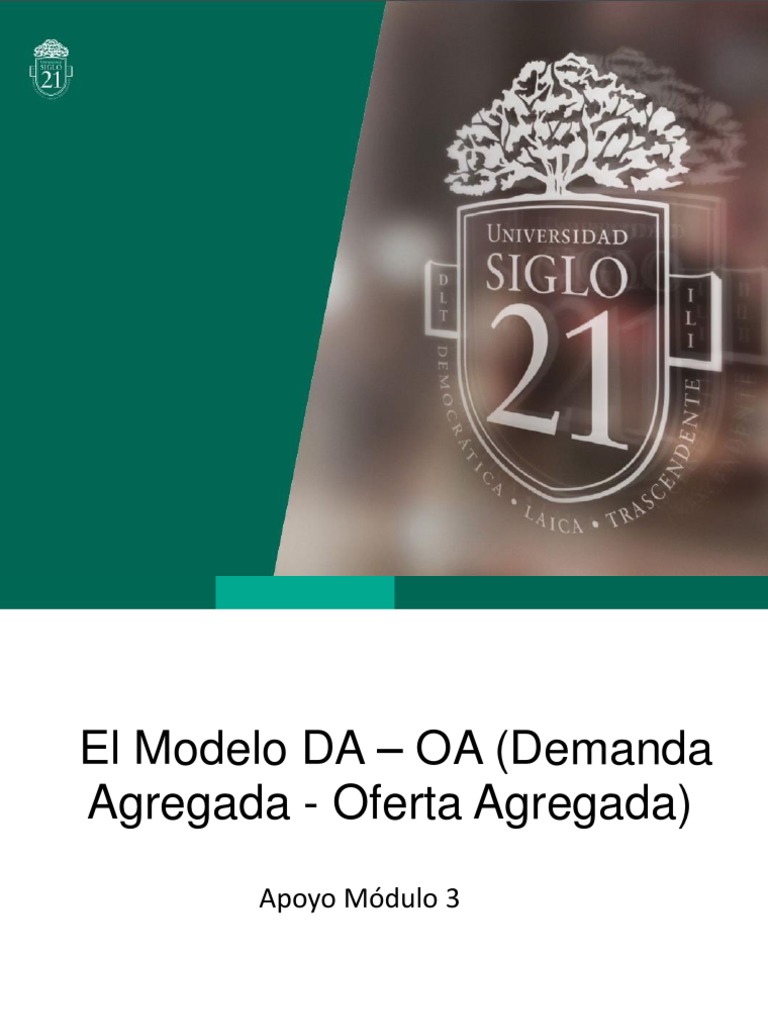 El Modelo DA-OA | PDF | La política fiscal | Oferta (economía)
