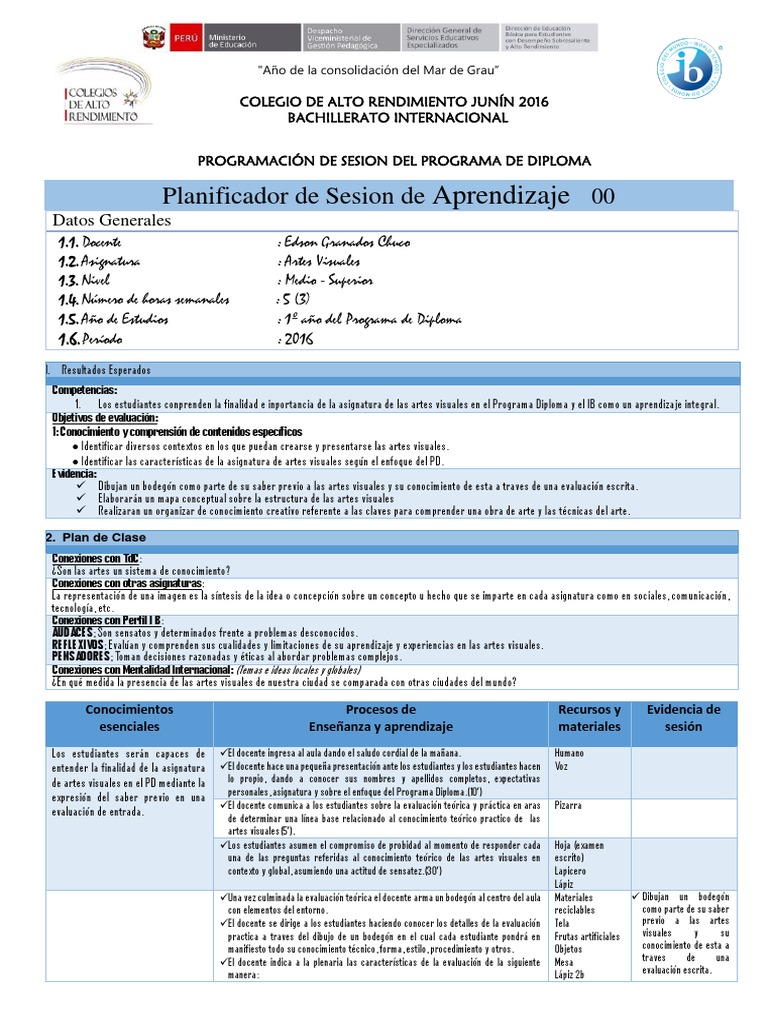 Sesion 00-Av-Edson Granados Chuco | PDF | Evaluación | Conocimiento
