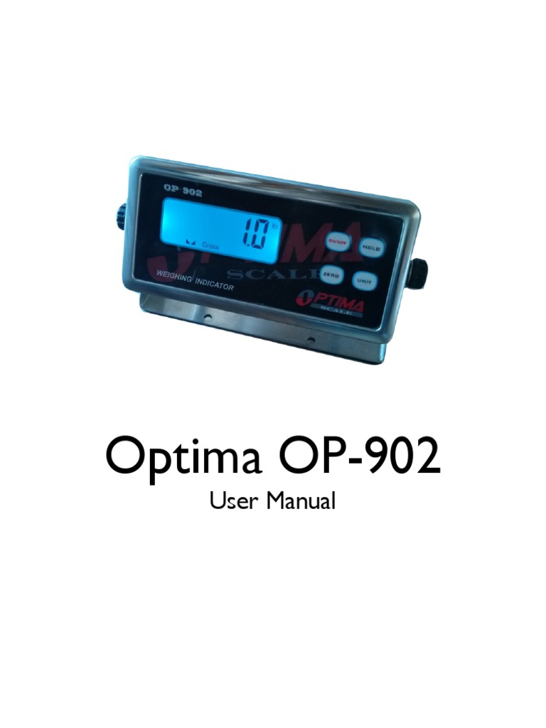 Op902 Manual | PDF | Calibration | Electronic Engineering