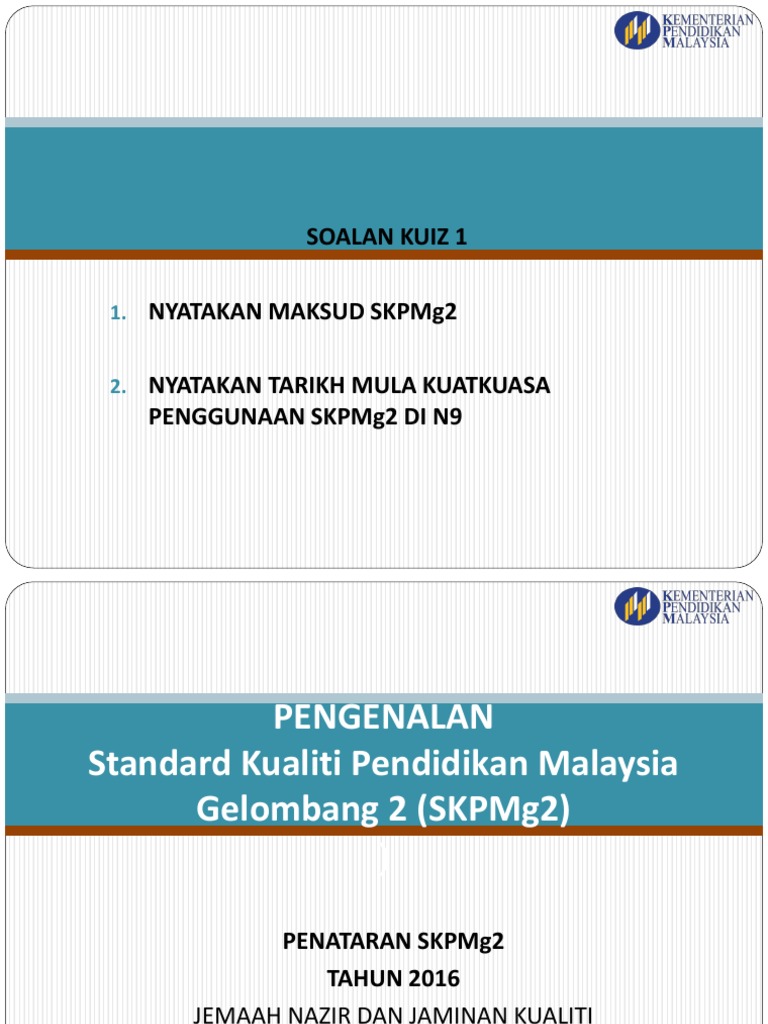 3 - Pengenalan SKPMG2 | PDF