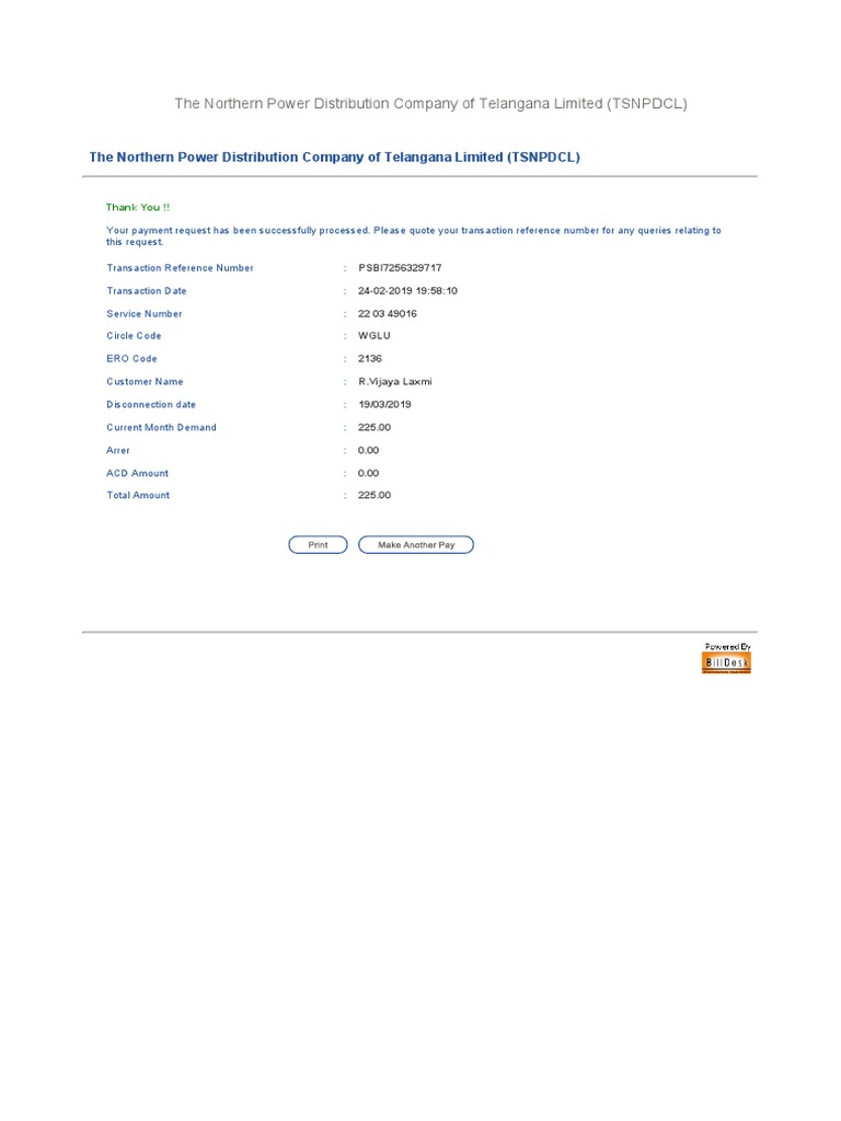 The Northern Power Distribution Company of Telangana Limited (TSNPDCL ...