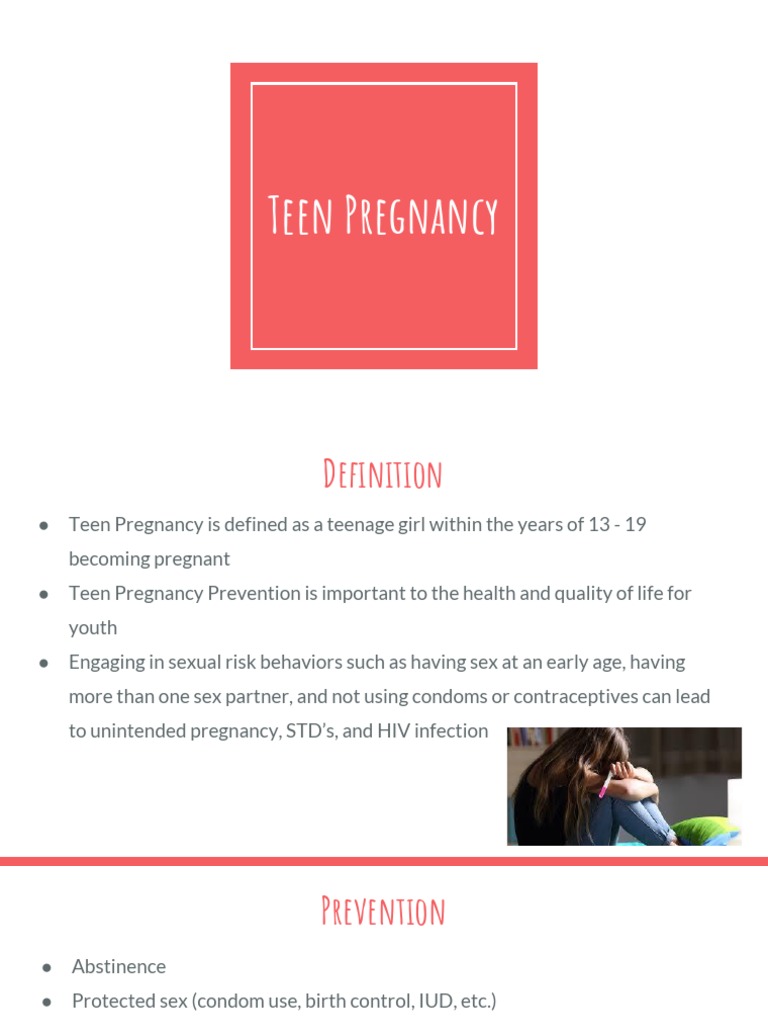 Teen Pregnancy Community Teaching PowerPoint | Download Free PDF ...