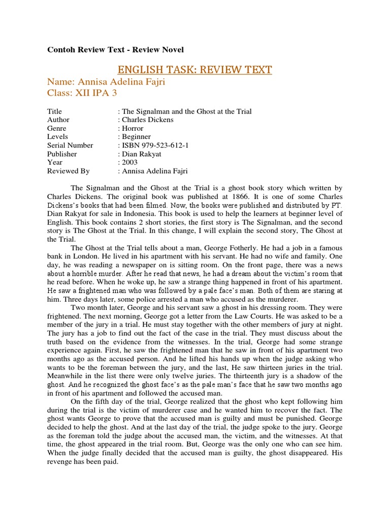 Contoh Review Text | PDF | Government Institutions | Constitutional Law