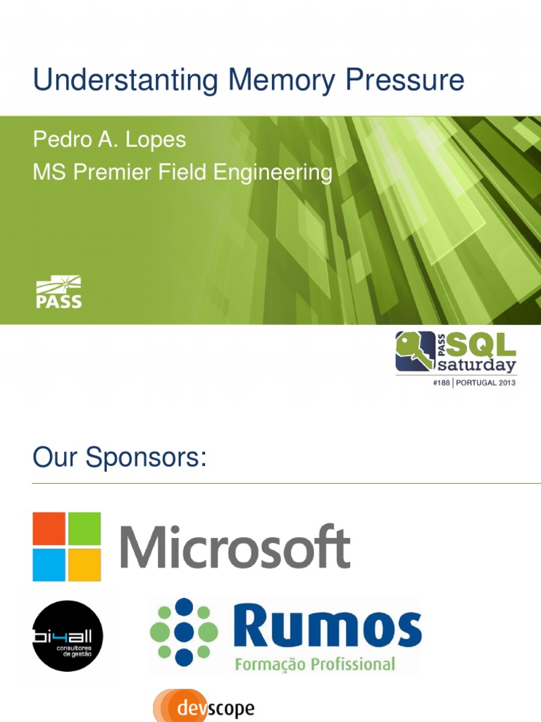 Understanding SQL Server Memory Pressure | PDF | Microsoft Sql Server | Random Access Memory