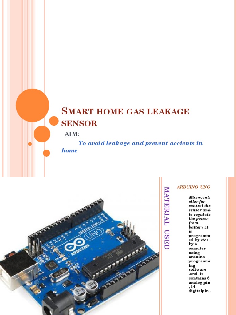 Smart Home Gas Leakage Sensor | PDF | Switch | Analogue Electronics