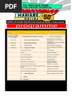 Program Flow of The INTRAMURAL DAYS 2014 | PDF | Leisure