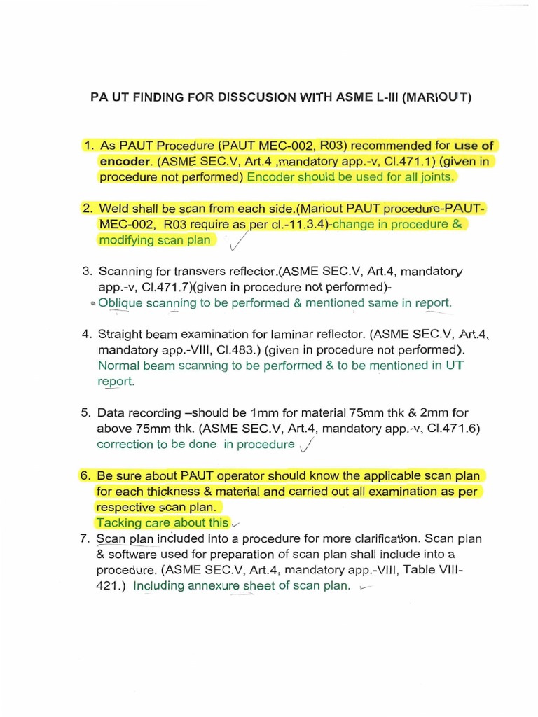 PAUT Finding For Discussion With Level III | PDF | Applied And ...