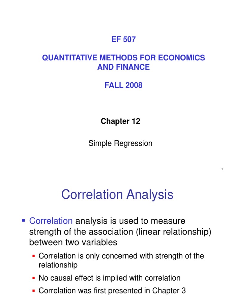 CH 12 | PDF | Errors And Residuals | Regression Analysis