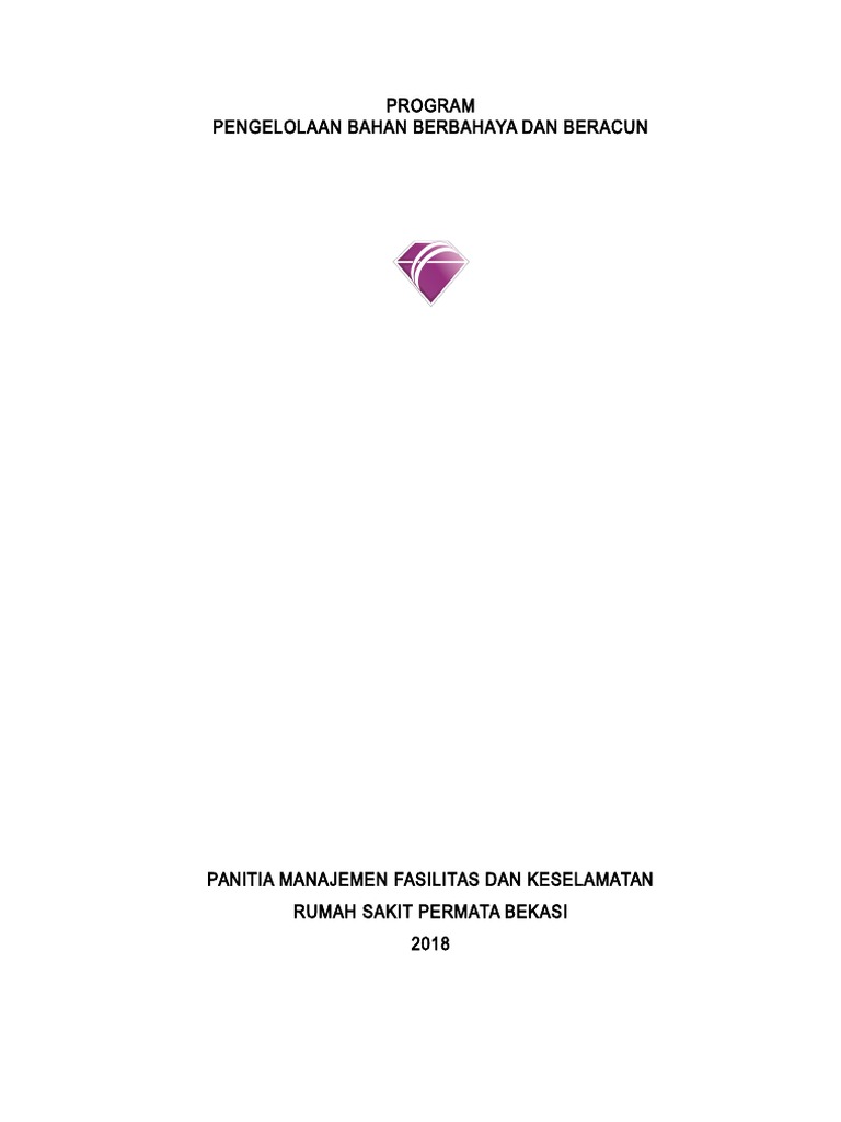 Program Pengelolaan B3 2018 | PDF