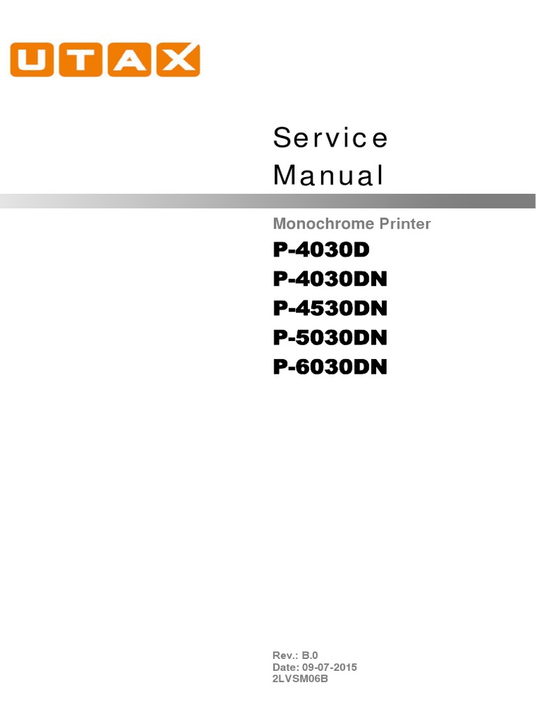SM P-4030D P-4030DN P-4530DN P-5030DN P-6030DN ENG RevB0 PDF | PDF ...