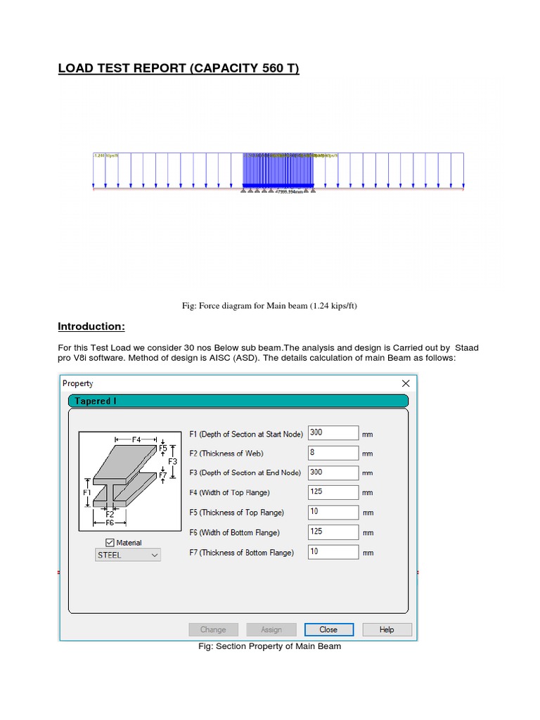 Load Test Report for Beam Analysis | PDF | Beam (Structure) | Economic ...