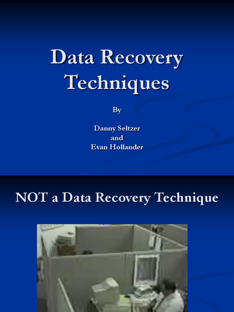 Data Recovery Techniques Guide | PDF | Scanning Tunneling Microscope ...