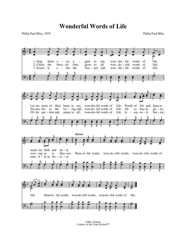 Wonderful Words of Life PDF | PDF