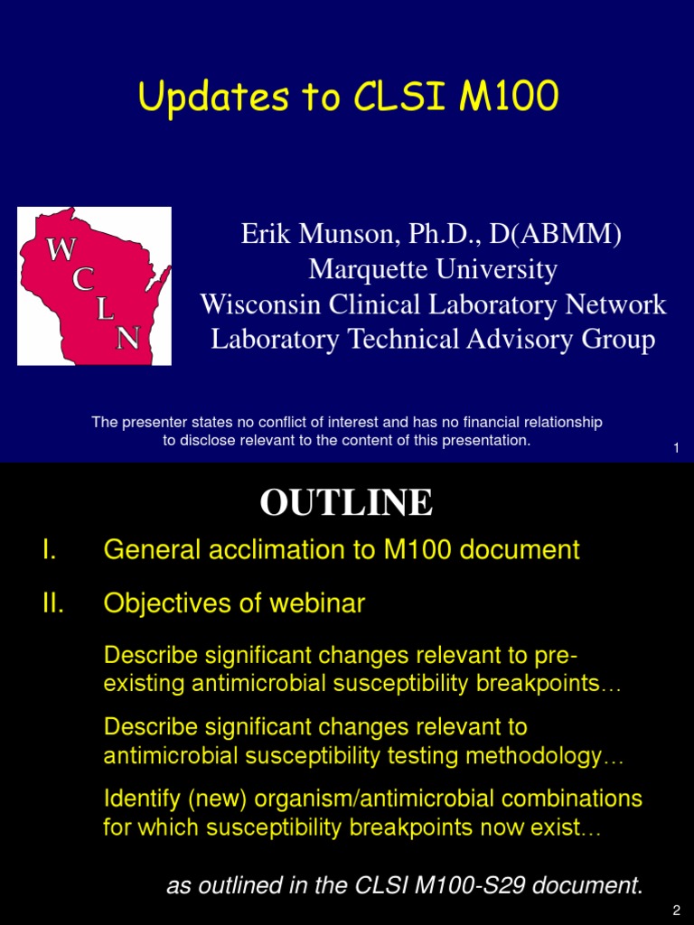 Updates To CLSI M100-S29 2019 | PDF | Beta Lactamase | Bacteria
