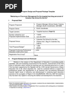 Re-Entry Action Plan Template for DepEd | PDF | Business | Economies