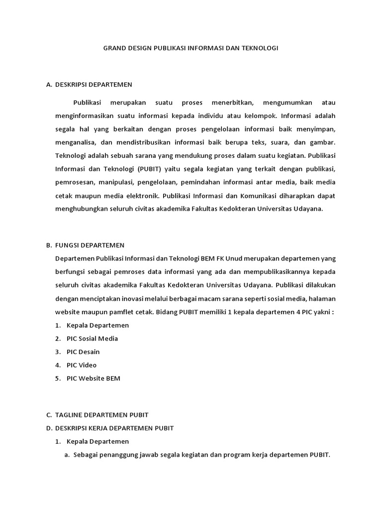 Grand Design PUBIT | PDF